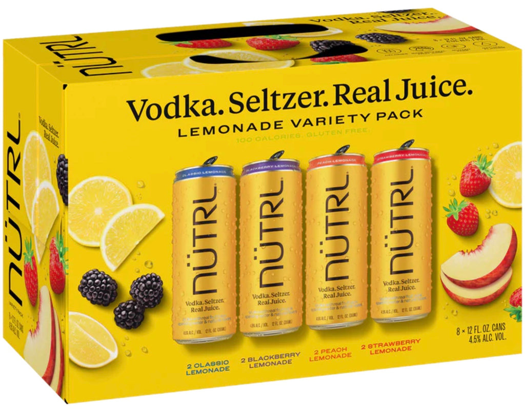 Nutrl Lemonade Variety Pack Vodka Seltzer – Barbank