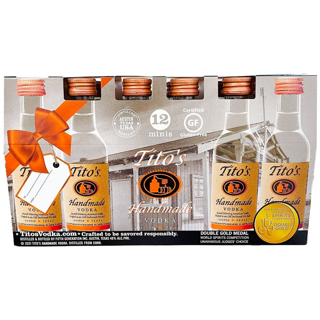 Tito's Handmade Vodka Holiday 12 Pack Minis: Buy Now | Barbank